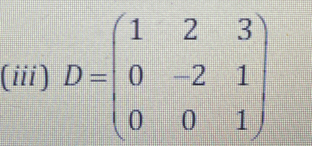 Solved Compute the adjoin and the inverse of the | Chegg.com