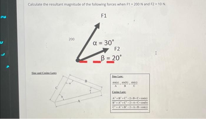 Solved Calculate the resultant magnitude of the following | Chegg.com