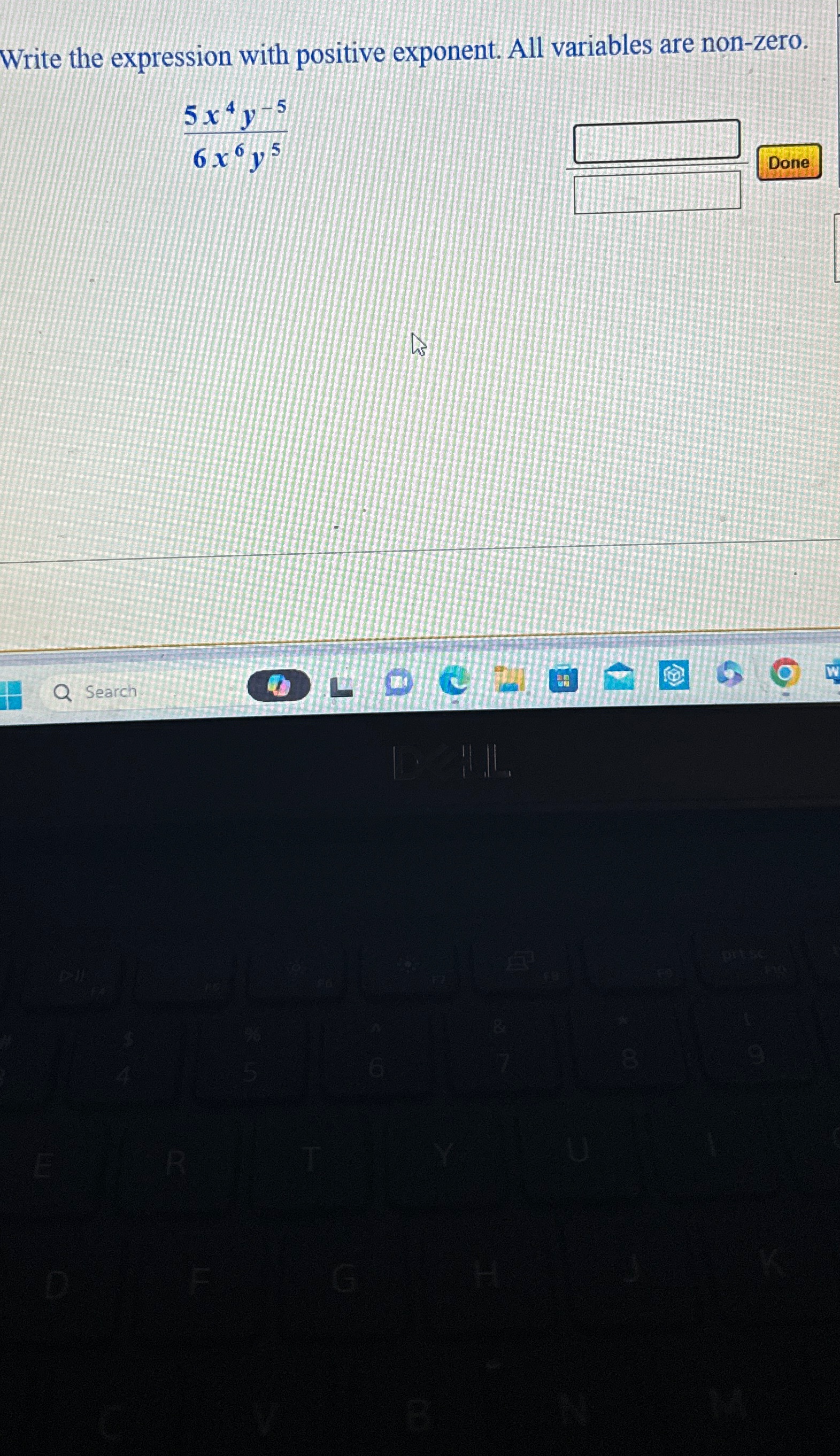 Solved Write the expression with positive exponent. All | Chegg.com