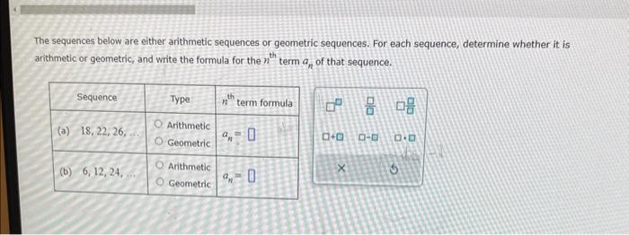 Solved For a given geornetric sequence, the 10th term, a10 | Chegg.com