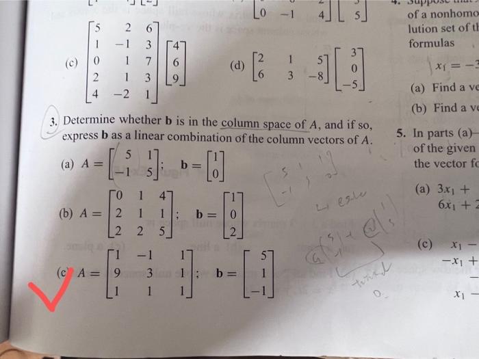 Solved 1 2 C -19 1 -4 b: T -1 3 4 (c) 17 6 (d) [² 1 3 1 3 N | Chegg.com