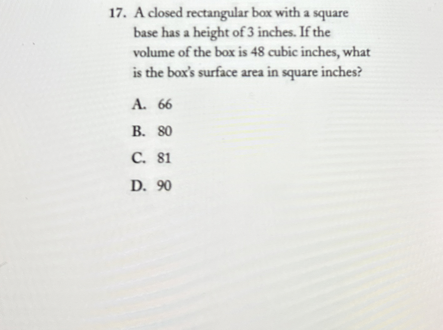 Solved How to solve A closed rectangular box with a square | Chegg.com