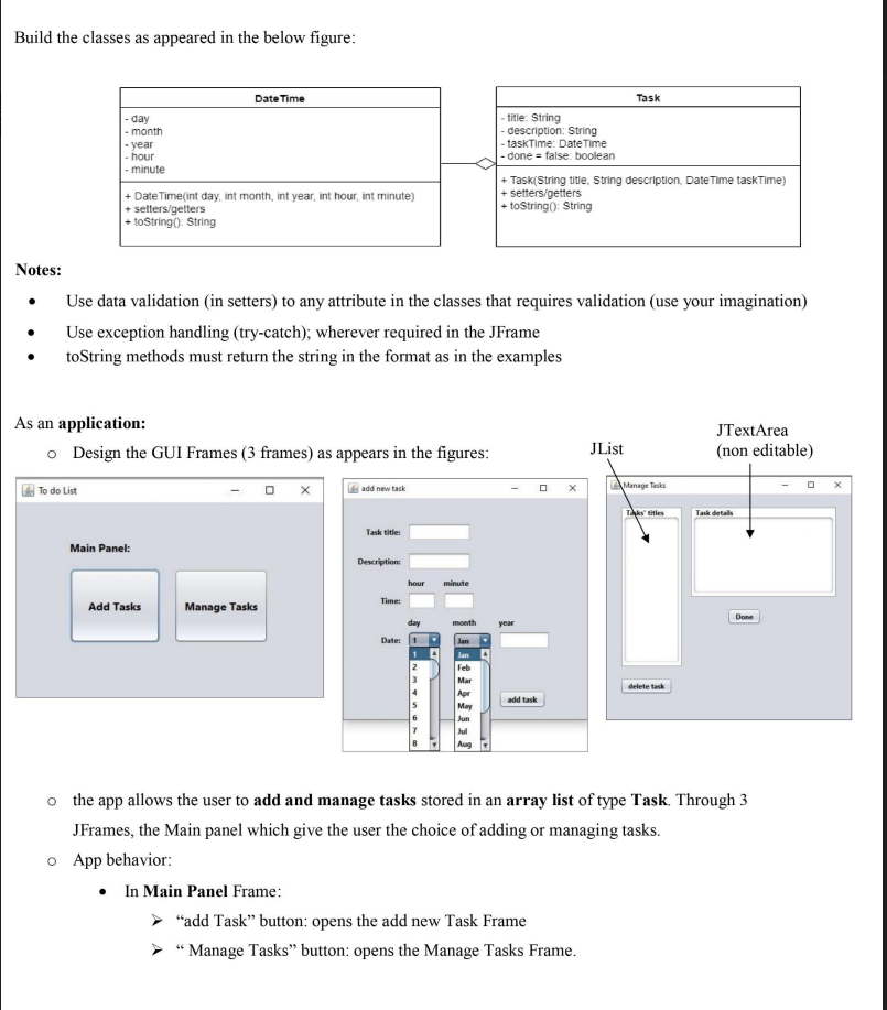 Solved Build the classes as appeared in the below figure: | Chegg.com