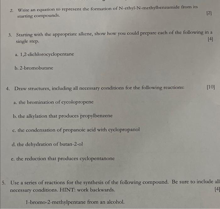 Solved 2. Write an equation to represent the formation of | Chegg.com