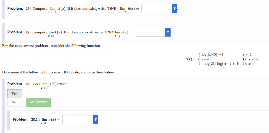 Solved Determine if the following limits exist. If they do, | Chegg.com