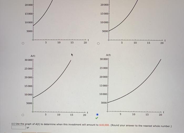 Solved A graphing calculator is recommended. A sum of $5100 | Chegg.com