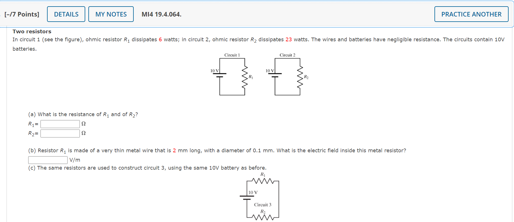 Solved Two resistorsIn circuit 1 (see the figure), ﻿ohmic | Chegg.com