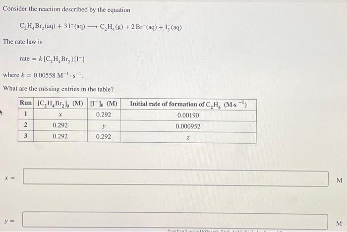 Solved Consider the reaction described by the equation | Chegg.com