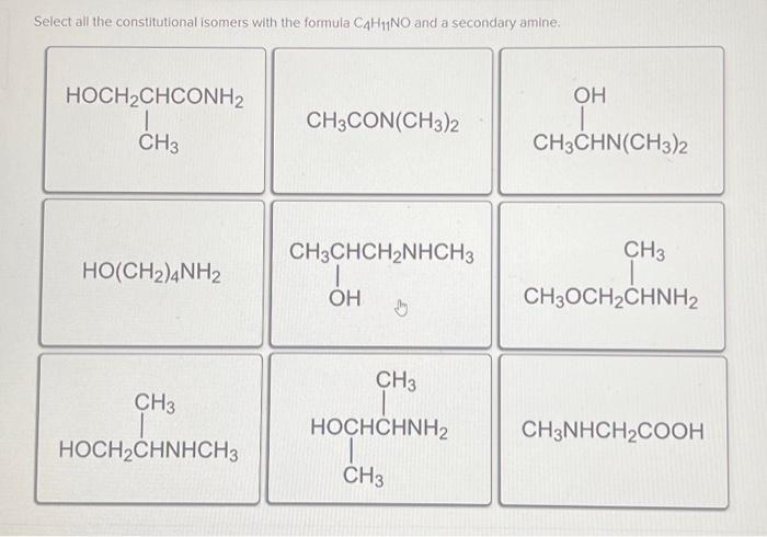 Solved Select all the constitutional isomers with the | Chegg.com