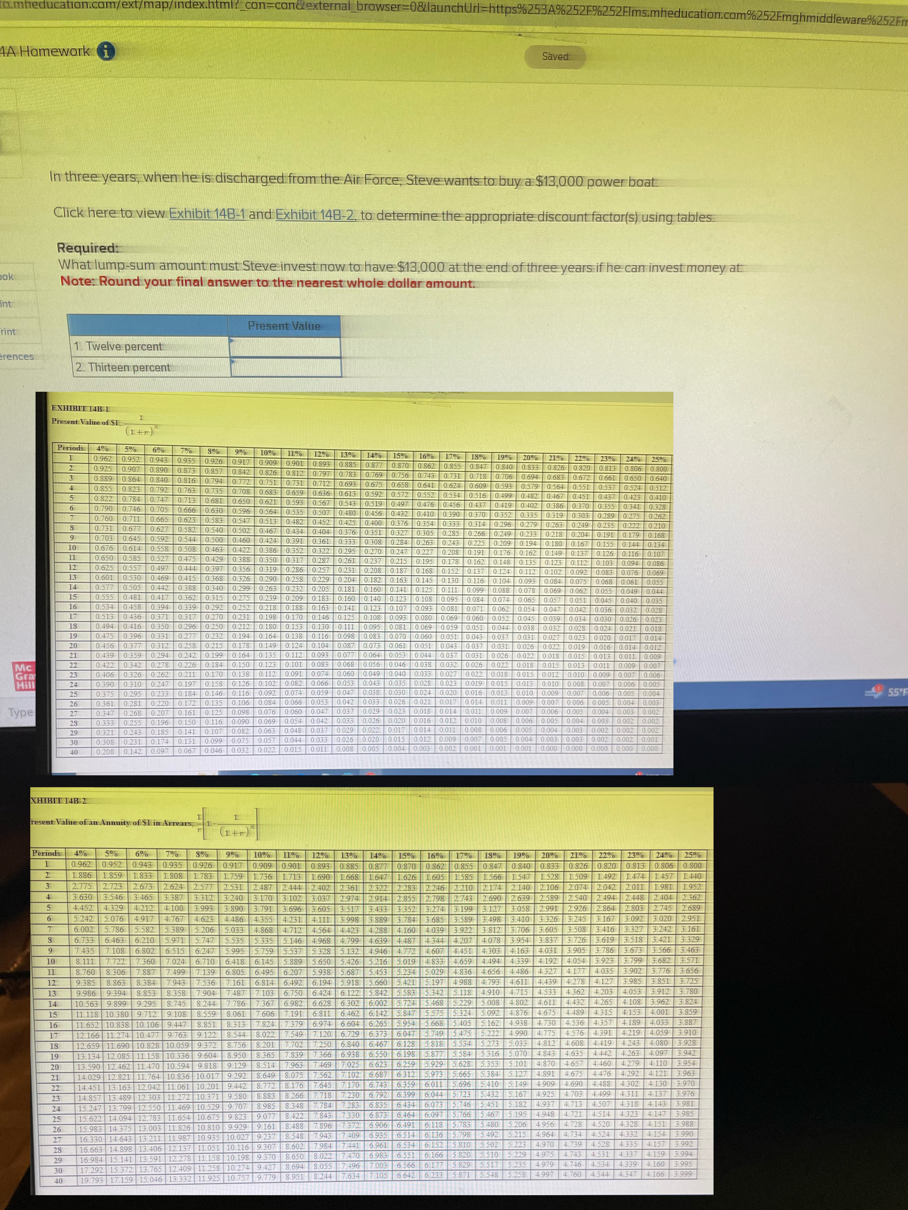 Solved In three years....please see below. Please see both | Chegg.com