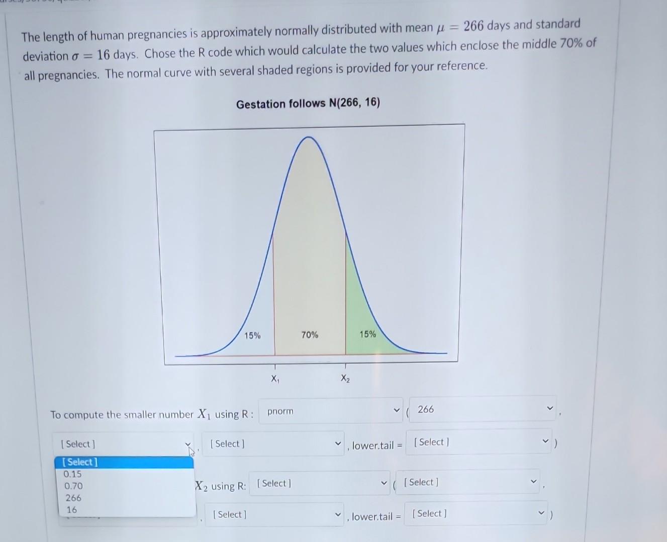 Solved The length of human pregnancies is approximately | Chegg.com