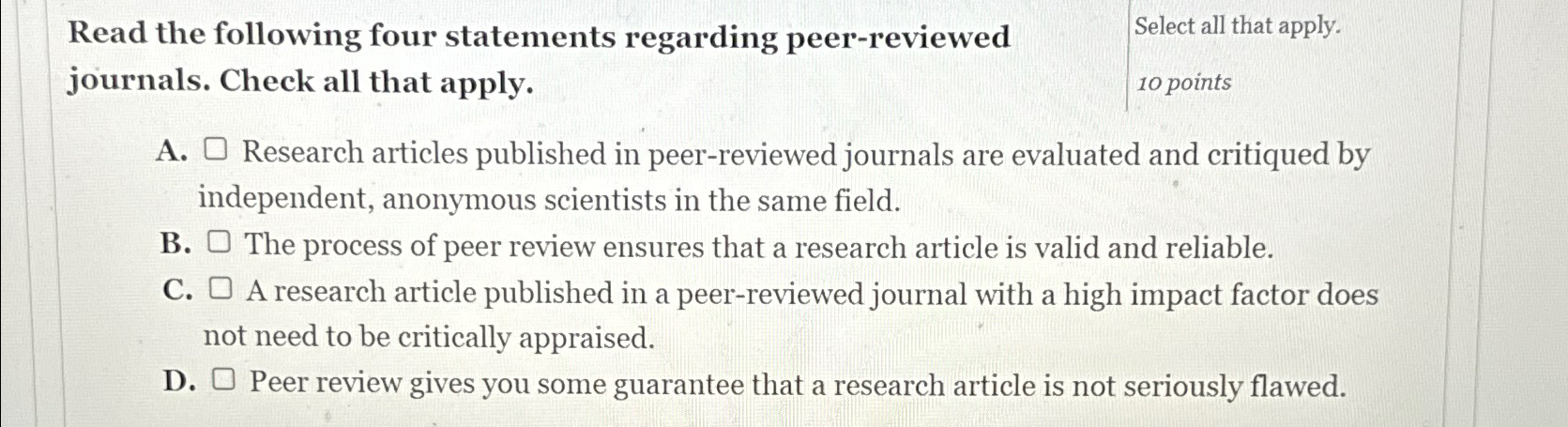 Solved Read the following four statements regarding | Chegg.com