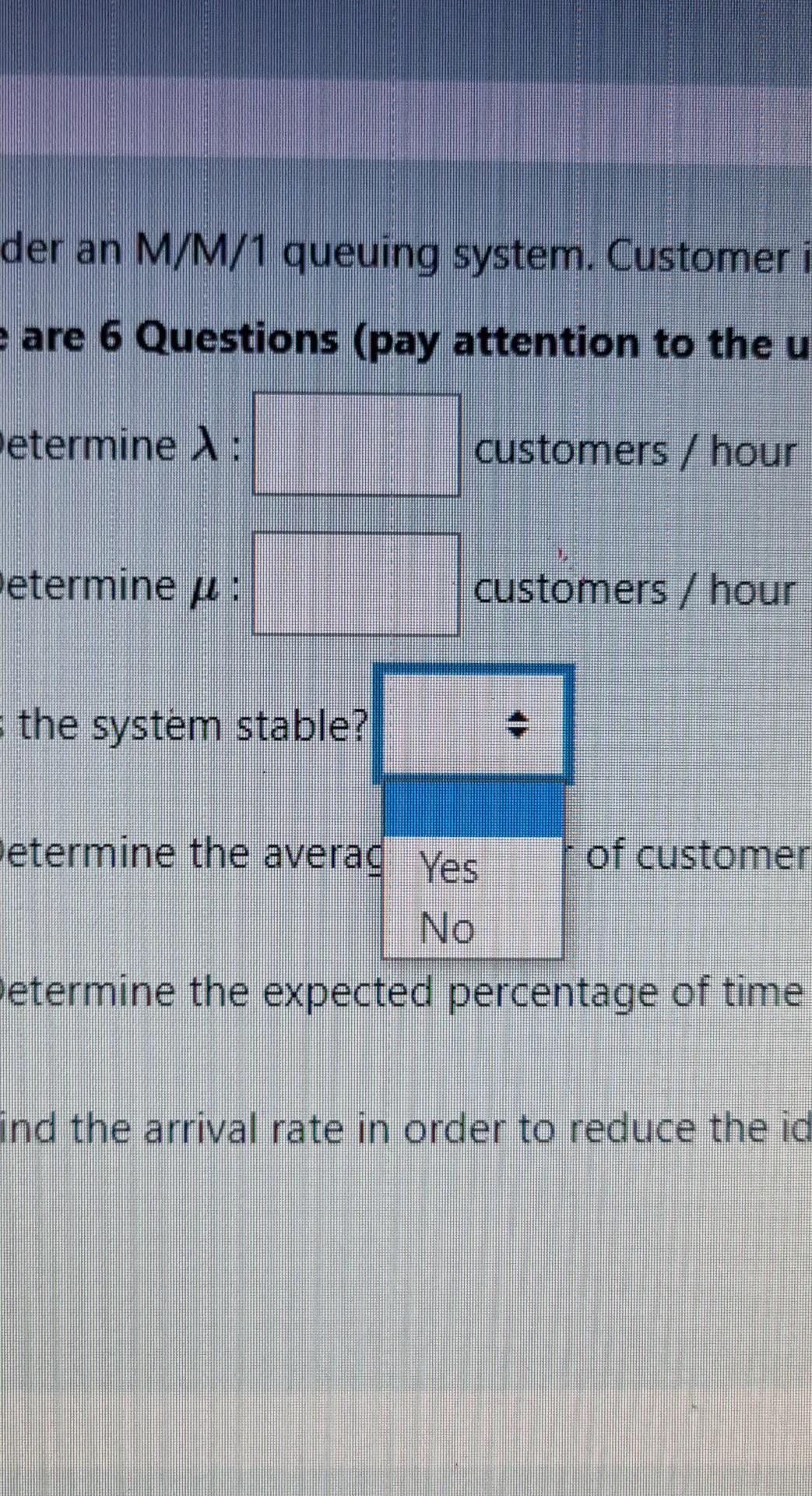 Solved Consider an M/M/1 queuing system. Customer inter | Chegg.com