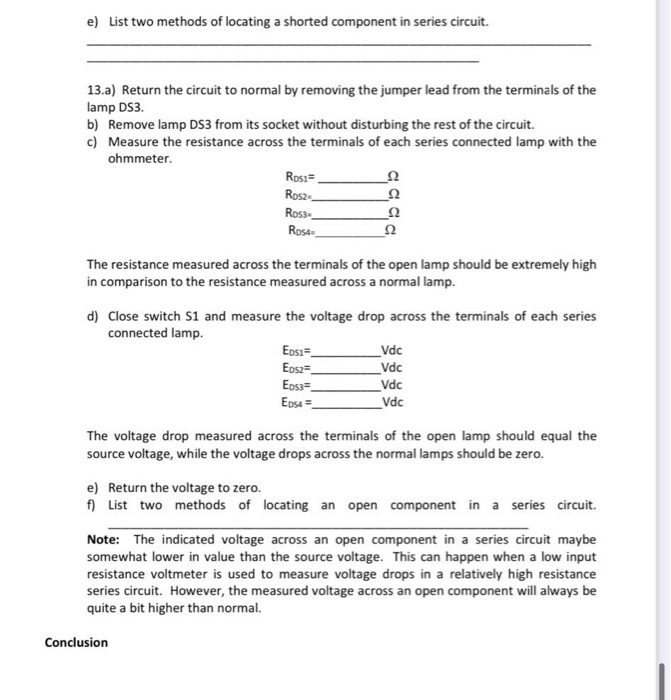 Solved SERIES RESISTIVE CIRCUITS Laboratory Exercise No. | Chegg.com