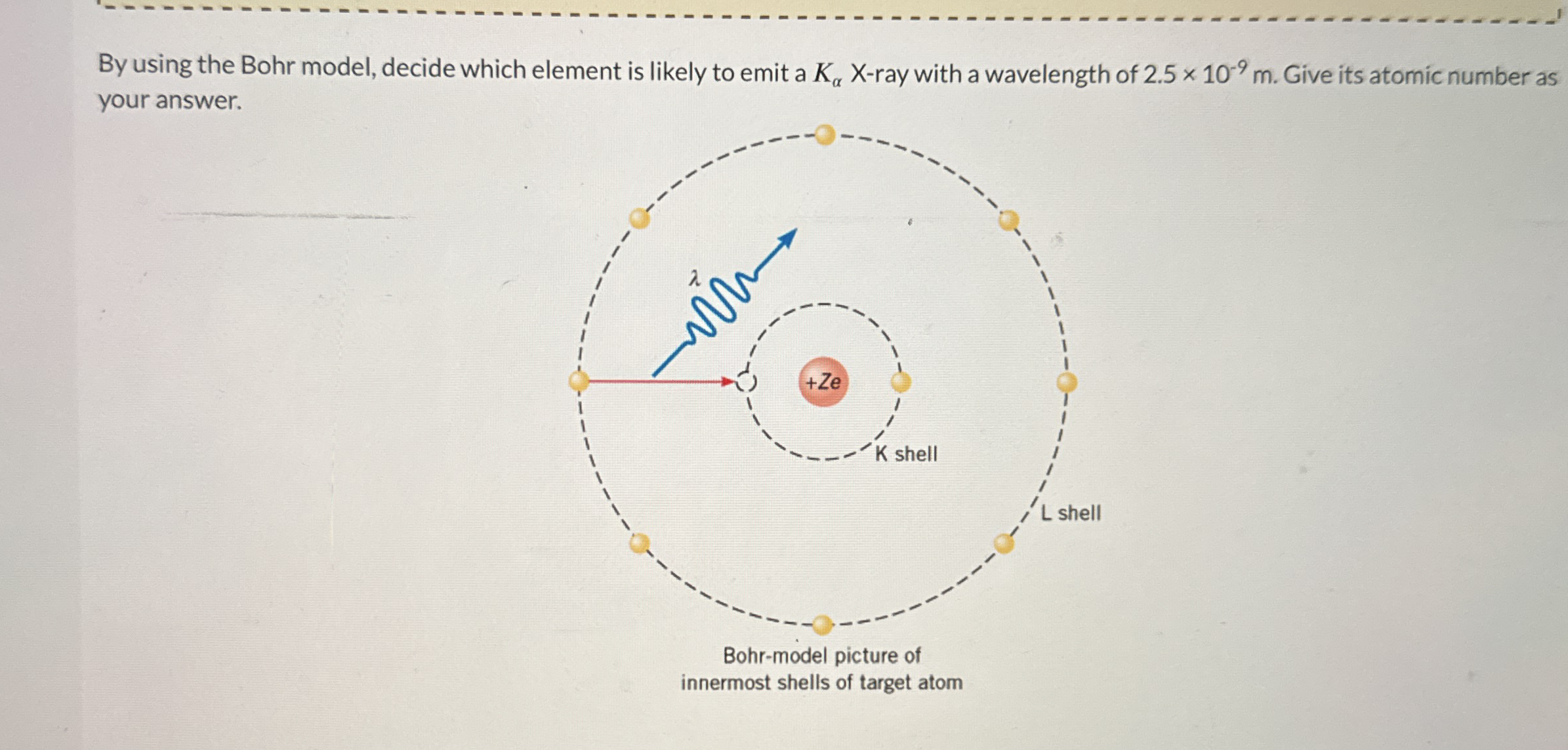 Solved By using the Bohr model, decide which element is | Chegg.com