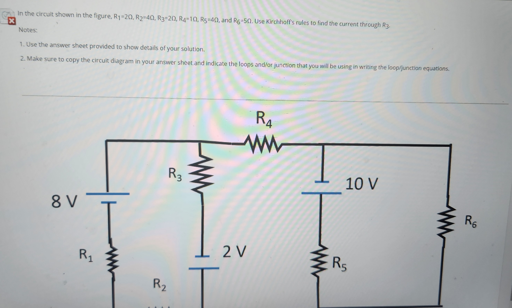 Solved xIn the circuit shown in the figure, | Chegg.com