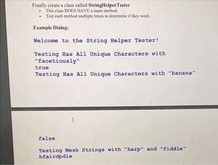 Solved Objective Write A Program That Creates A Helper