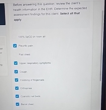 Before answering this question, review the client's | Chegg.com