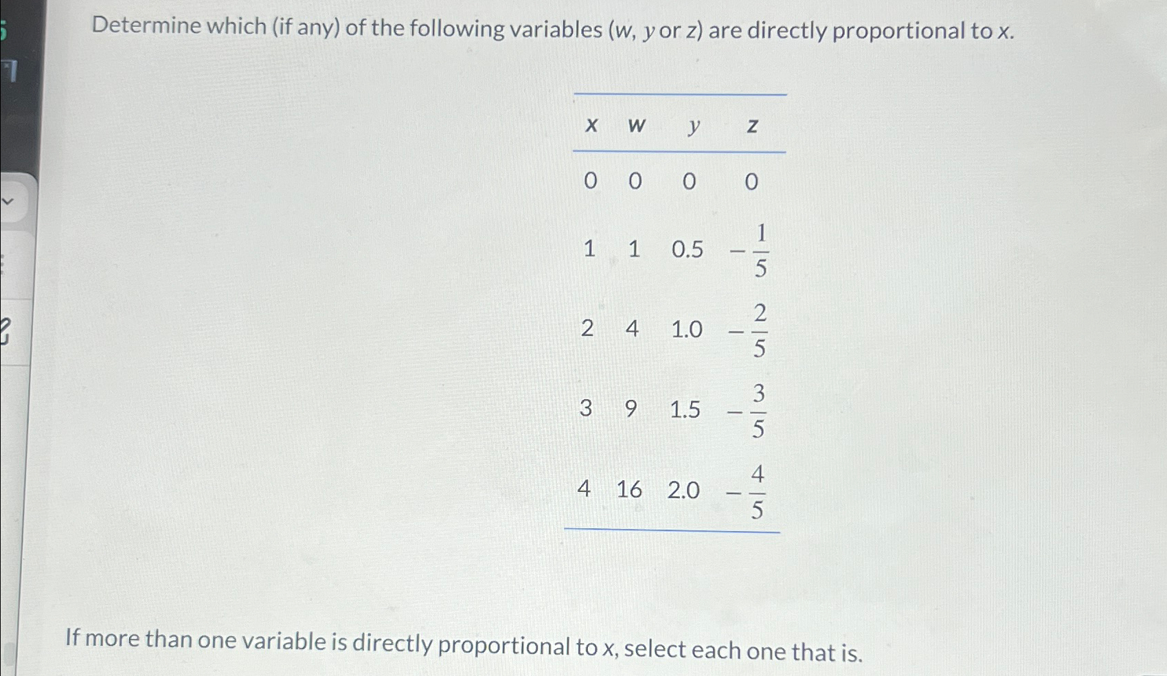Solved Determine which (if any) ﻿of the following variables | Chegg.com