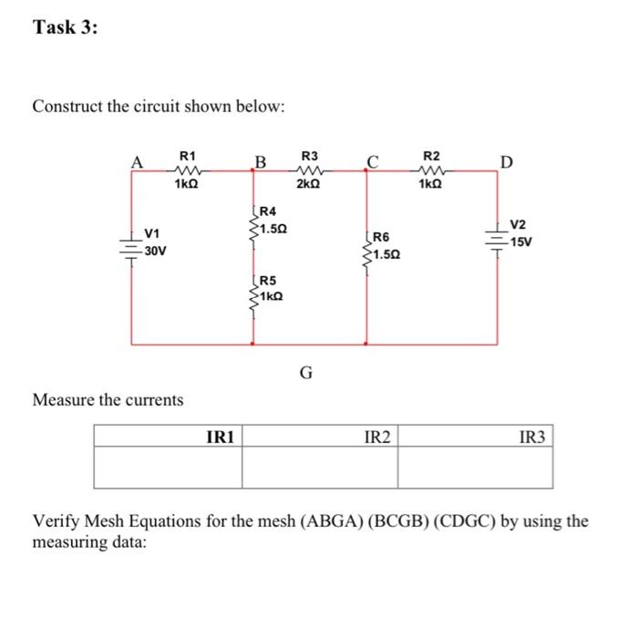 Solved Construct the circuit shown below: G Measure the | Chegg.com