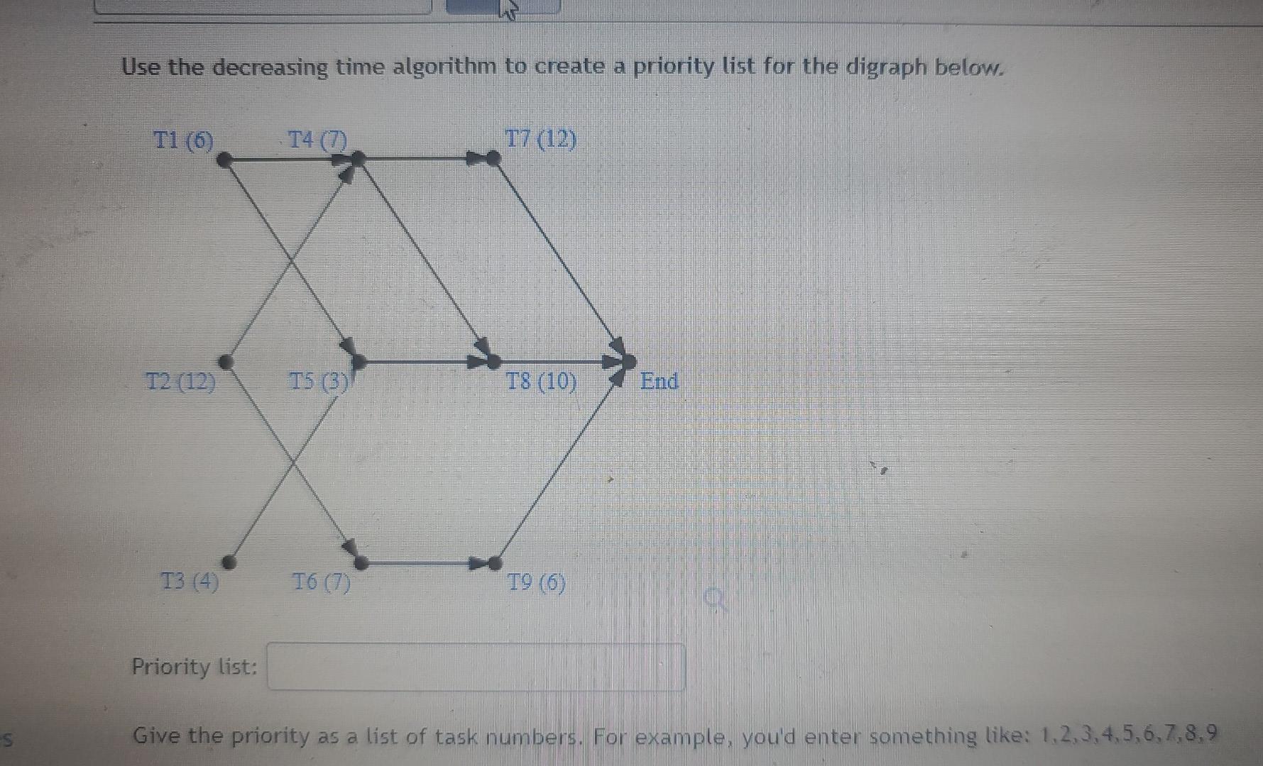 Solved Use the decreasing time algorithm to create a | Chegg.com