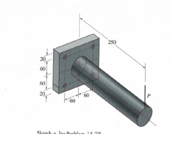 Solved Design the joint shown in the figure using 1. Bolts, | Chegg.com