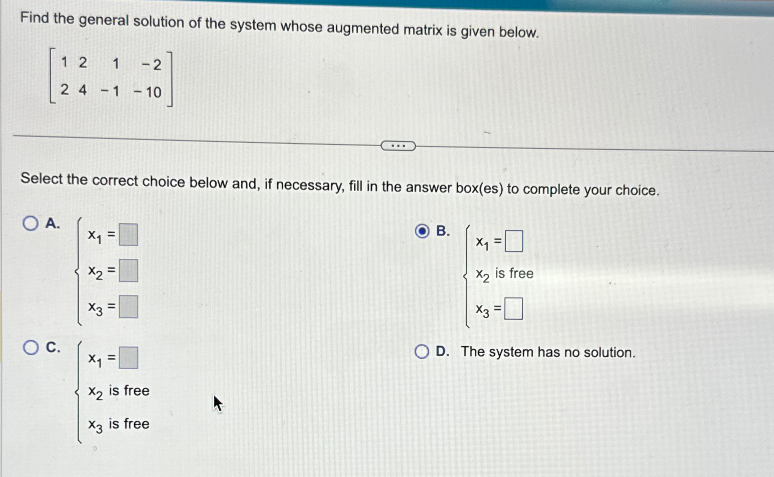 Solved Find the general solution of the system whose | Chegg.com
