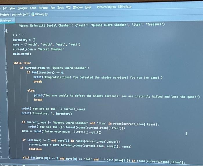Solved I Am Creating A Text Based Game In Python My Code Is 1680