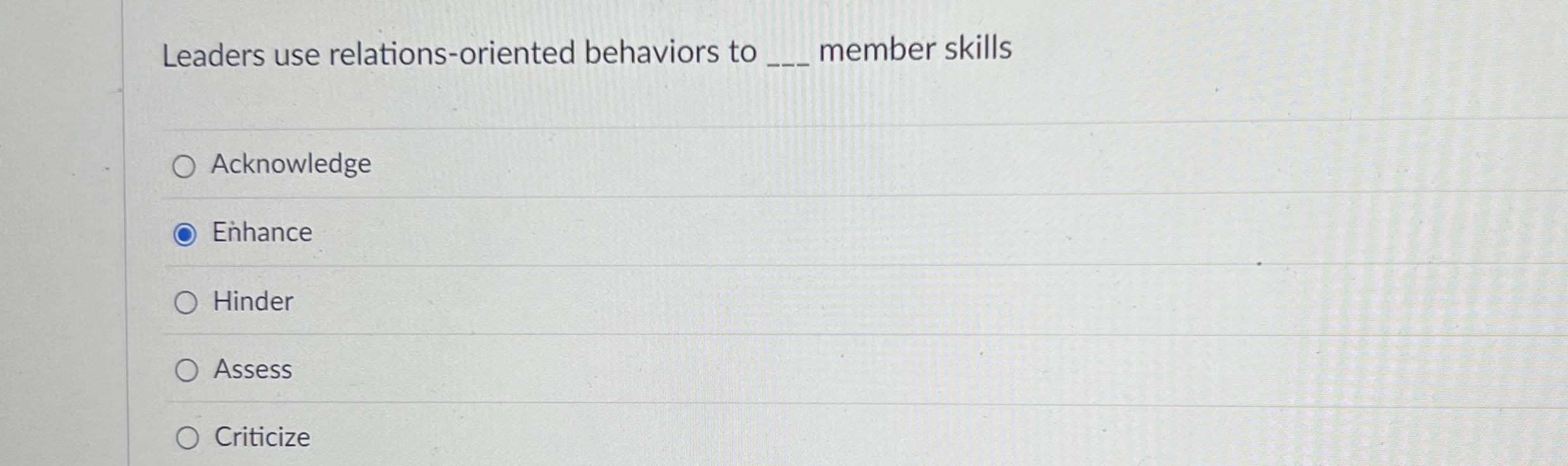 Solved Leaders use relations-oriented behaviors to q, | Chegg.com