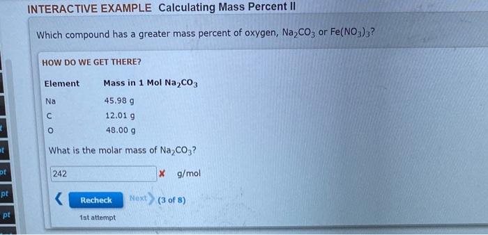 Solved INTERACTIVE EXAMPLE Calculating Numbers of Atoms If | Chegg.com