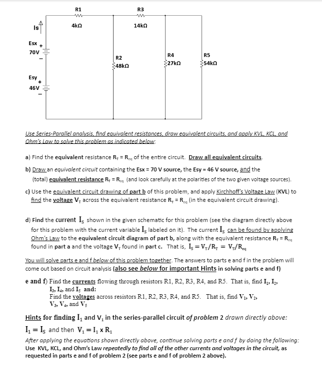 Solved Use Series-Parallel analysis, find equivalent | Chegg.com