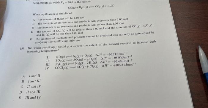Solved 13) The equation for the formation of ozone from | Chegg.com