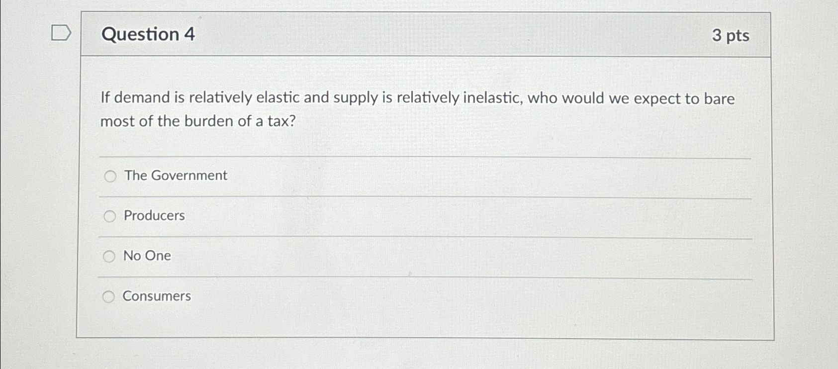 Solved Question 43 ﻿ptsIf demand is relatively elastic and | Chegg.com