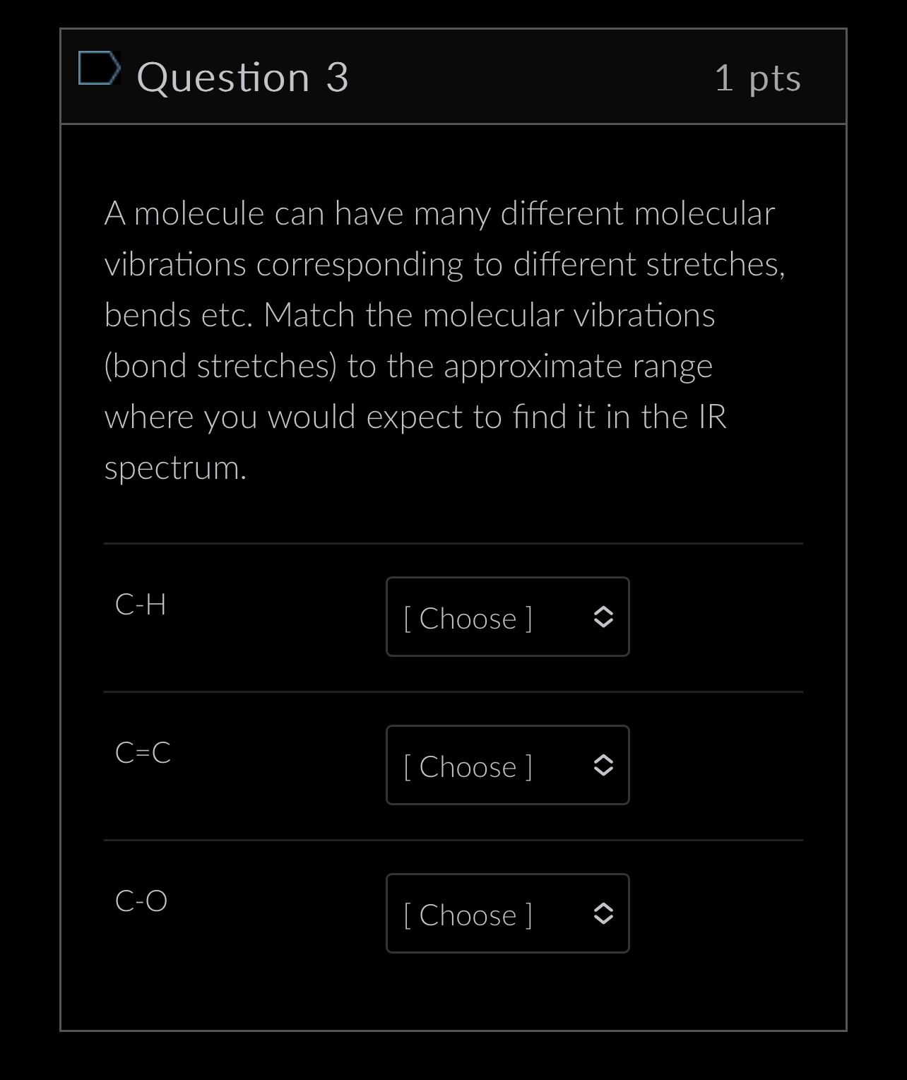 Question 31 ﻿ptsA molecule can have many different | Chegg.com
