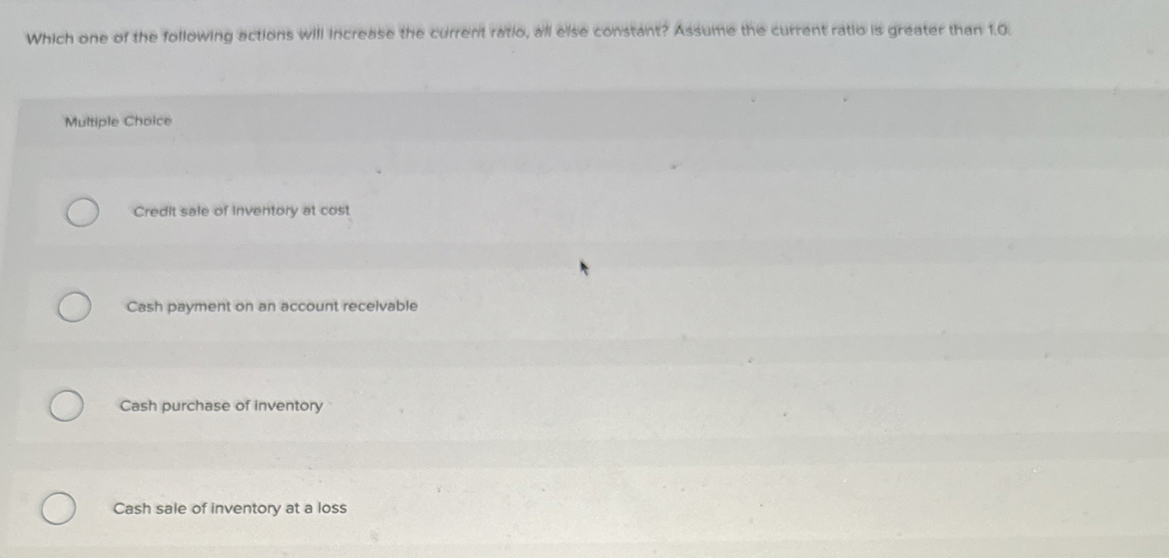 Solved Which one of the following actions will increase the | Chegg.com
