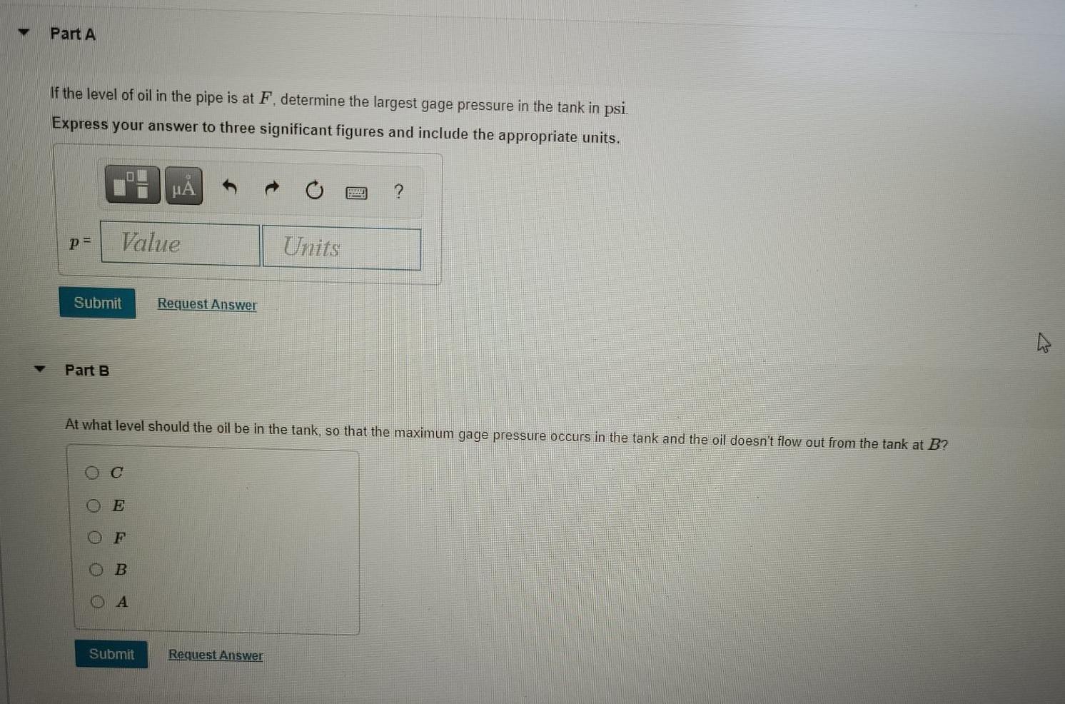 Solved The standpipe is connected at C to the field storage | Chegg.com