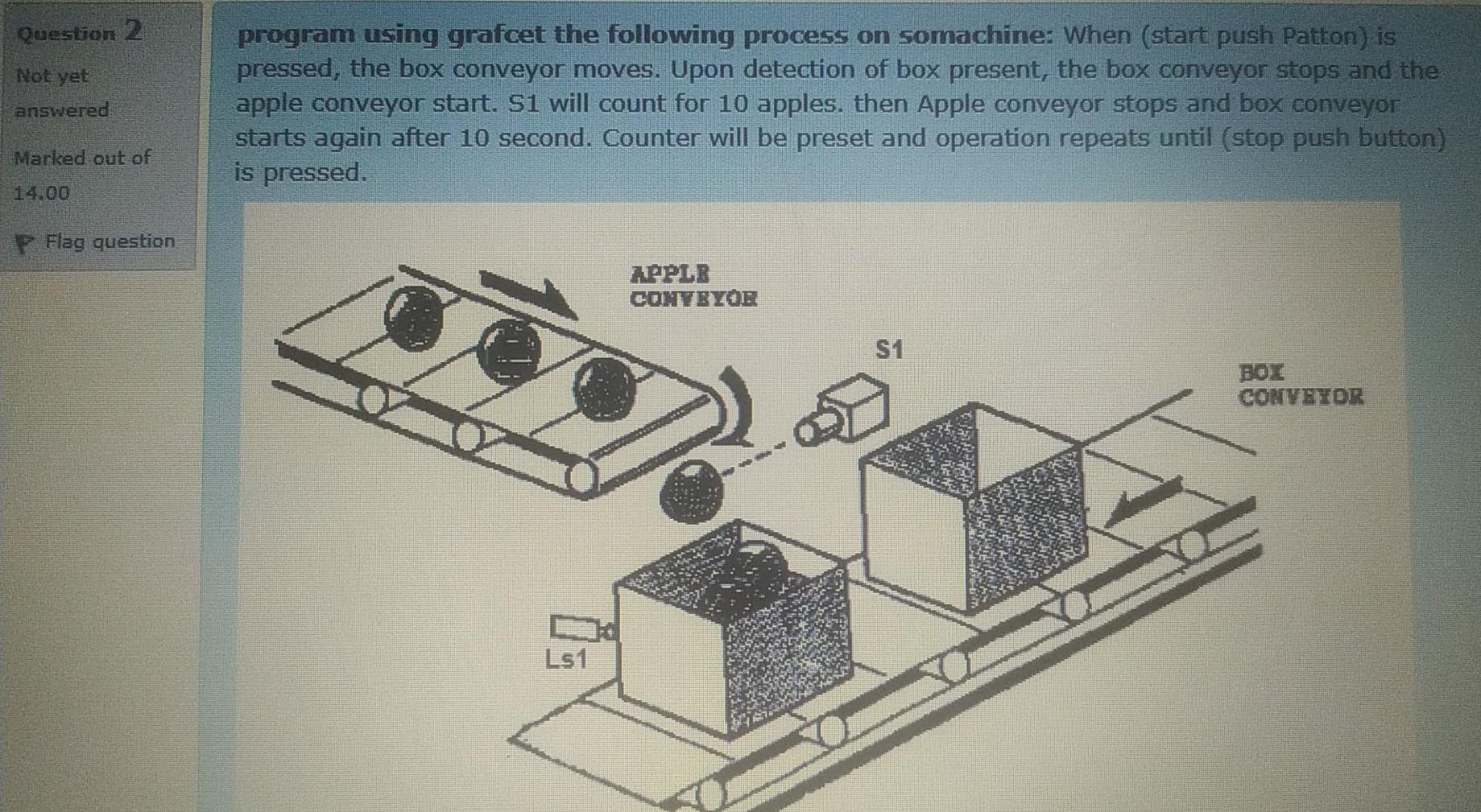 Solved Question 2 Not Yet Answered Program Using Grafcet The