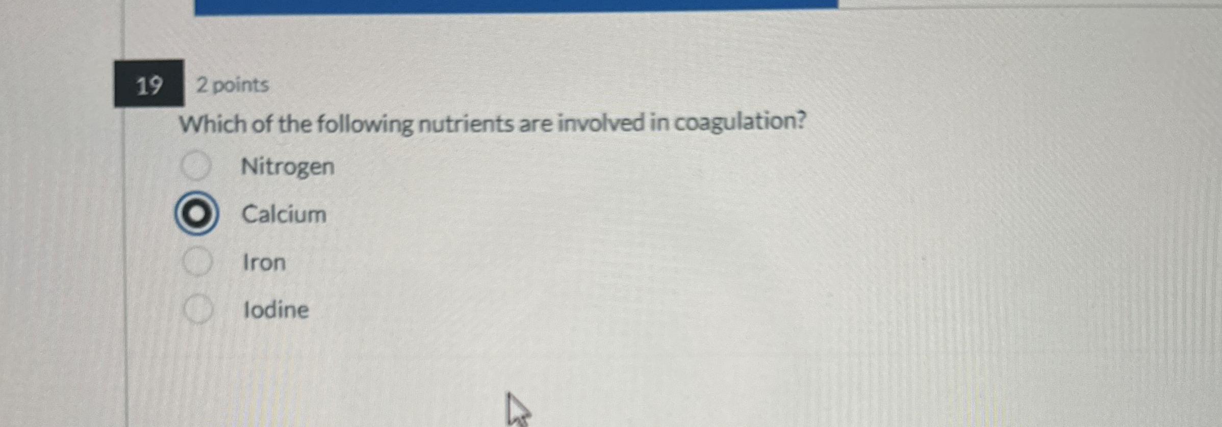 Solved 2 ﻿pointsWhich of the following nutrients are | Chegg.com