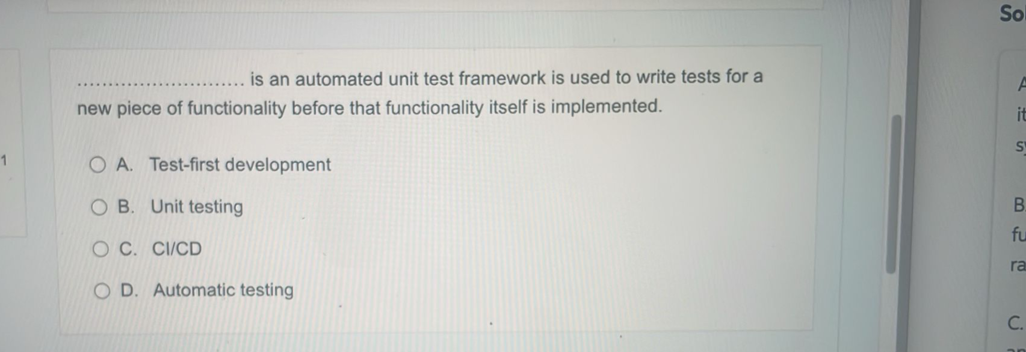 Solved Is An Automated Unit Test Framework Is Used To Write