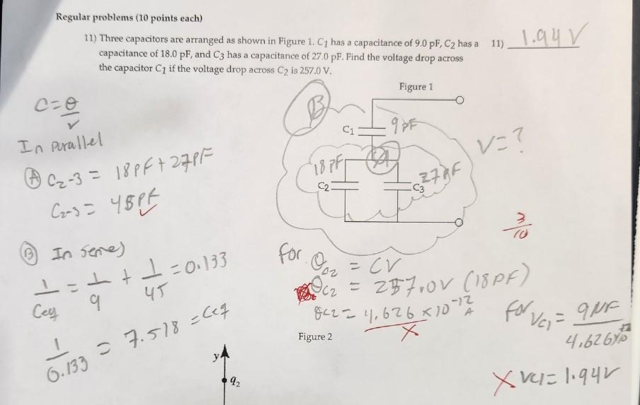 Solved Regular problems (10 points each) 11) Three | Chegg.com
