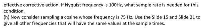 Solved Consider sampling input cosine functions, with a | Chegg.com