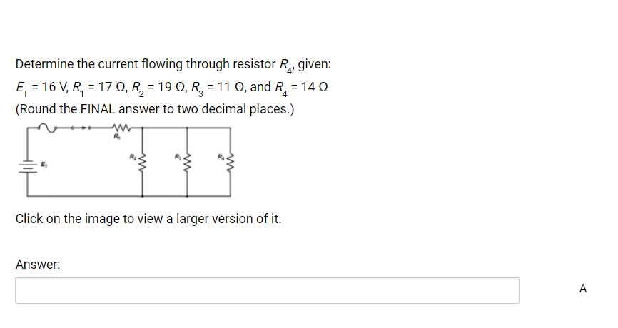 Solved Determine the current flowing through resistor R4, | Chegg.com