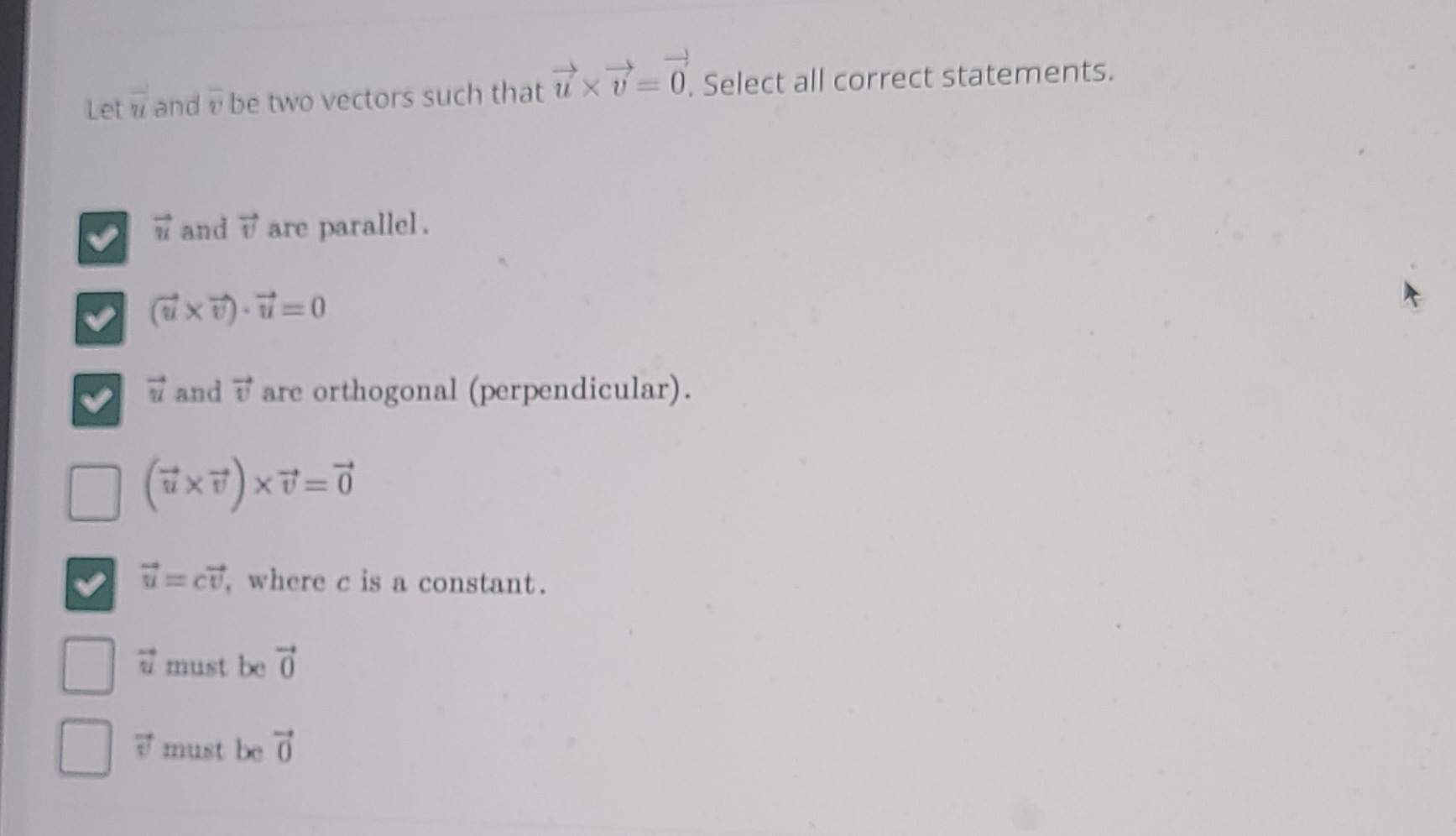 Solved Let vec(v) ﻿and ?bar (v) ﻿be two vectors such that | Chegg.com