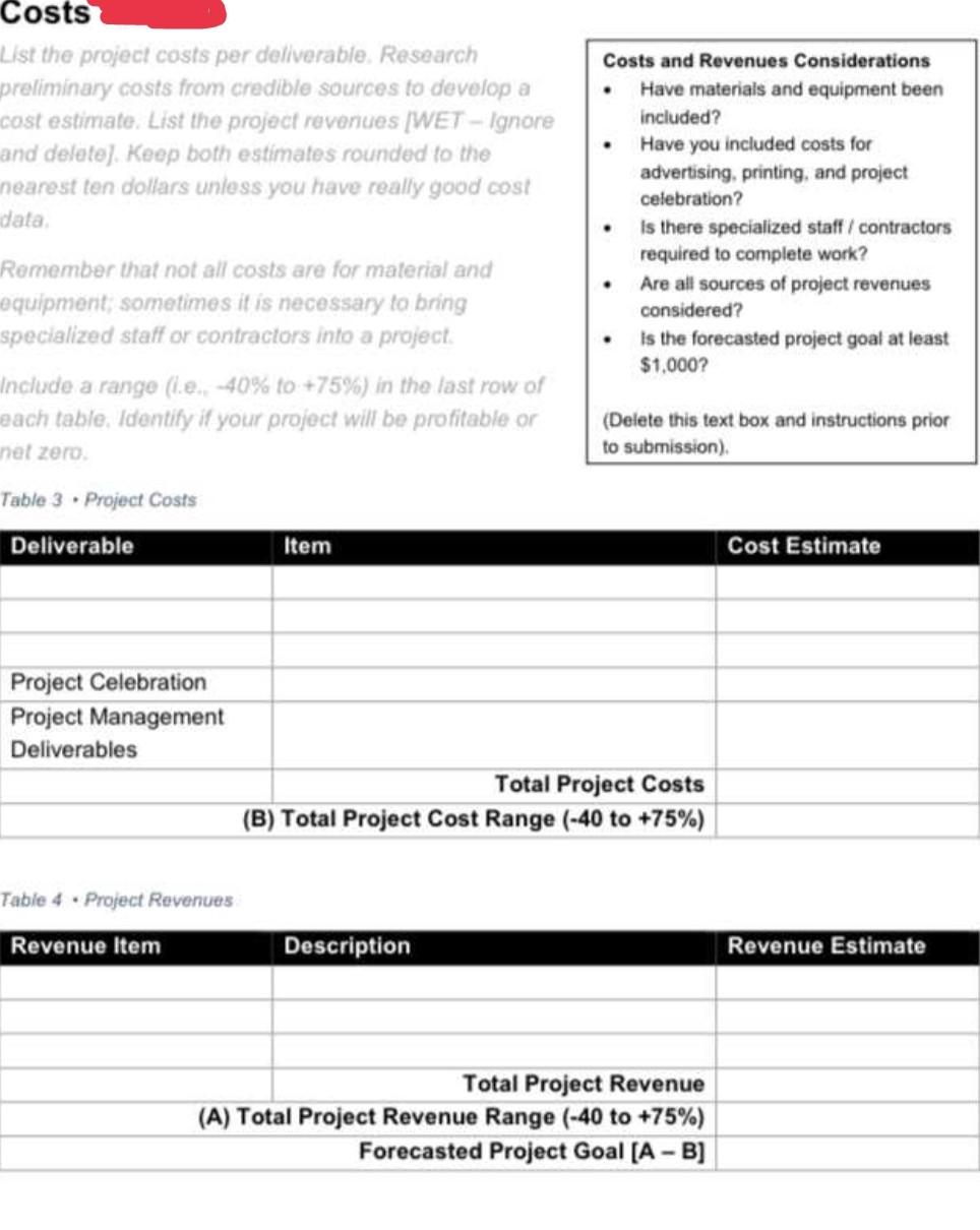 Solved my assignment is about the cost use in organizing a | Chegg.com