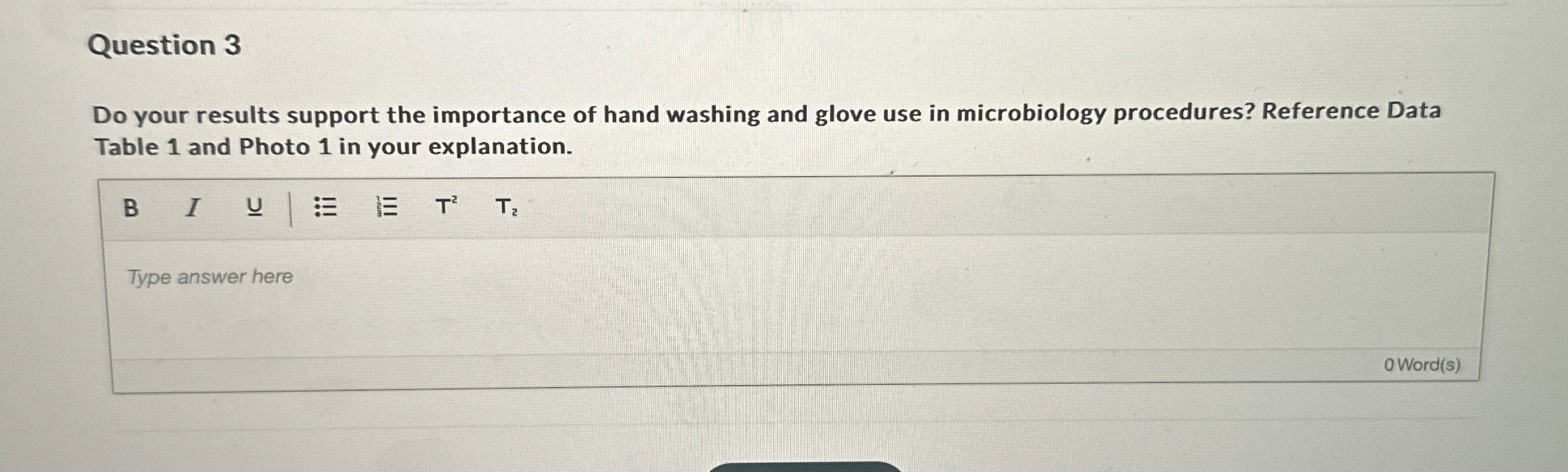 Solved Question 3Do your results support the importance of | Chegg.com