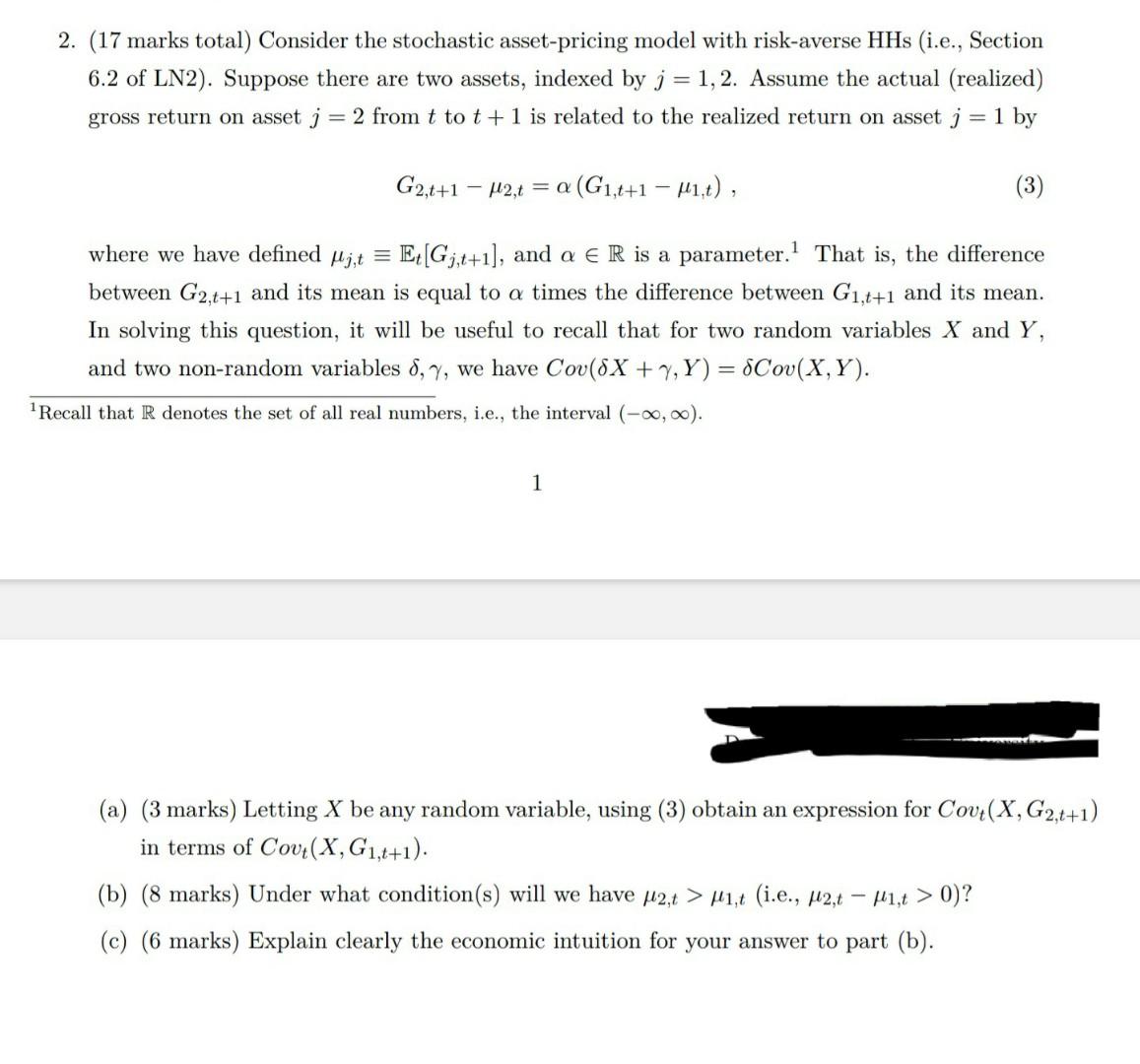 Solved 2. (17 marks total) Consider the stochastic | Chegg.com Solved 2. (17 marks total) Consider the stochastic | Chegg.com