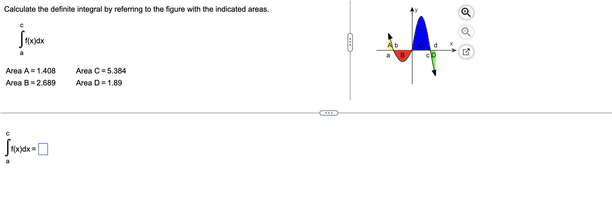 Solved Calculate the definite integral by referring to the | Chegg.com