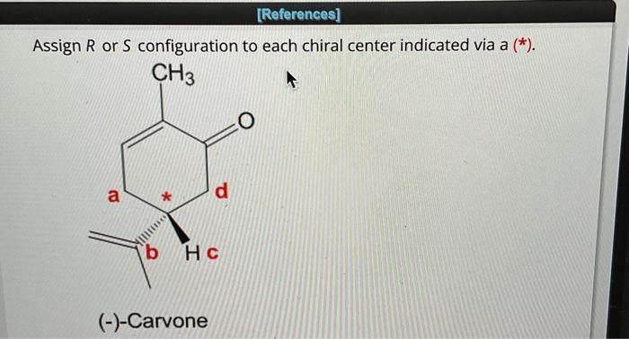 Solved Assign R or S configuration CH3 a b * d Hc | Chegg.com