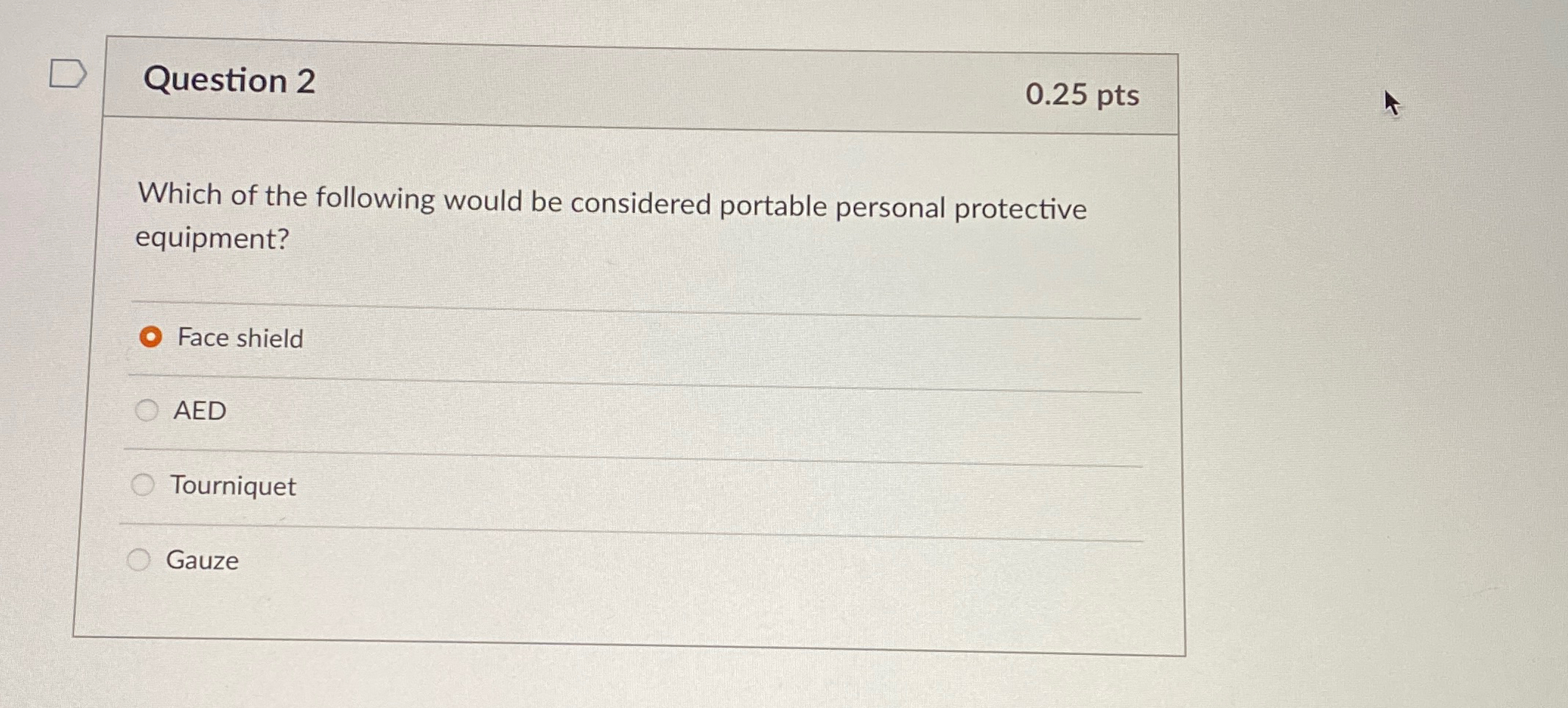 Solved Question 20.25 ﻿ptsWhich of the following would be | Chegg.com
