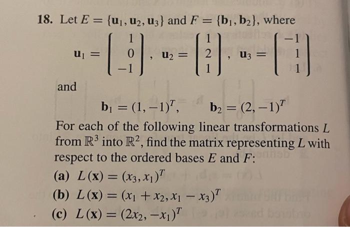 Solved how do i find the values of L(u1), L(u2), and L(u3)? | Chegg.com